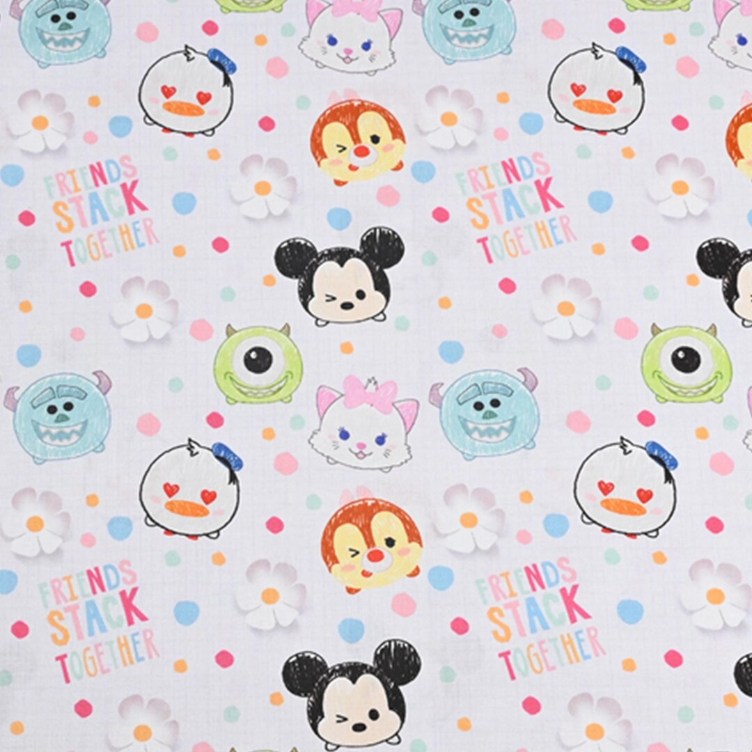 Mickey Minnie Mouse Fabric Cartoon Cotton (by the Half Yard) - Etsy