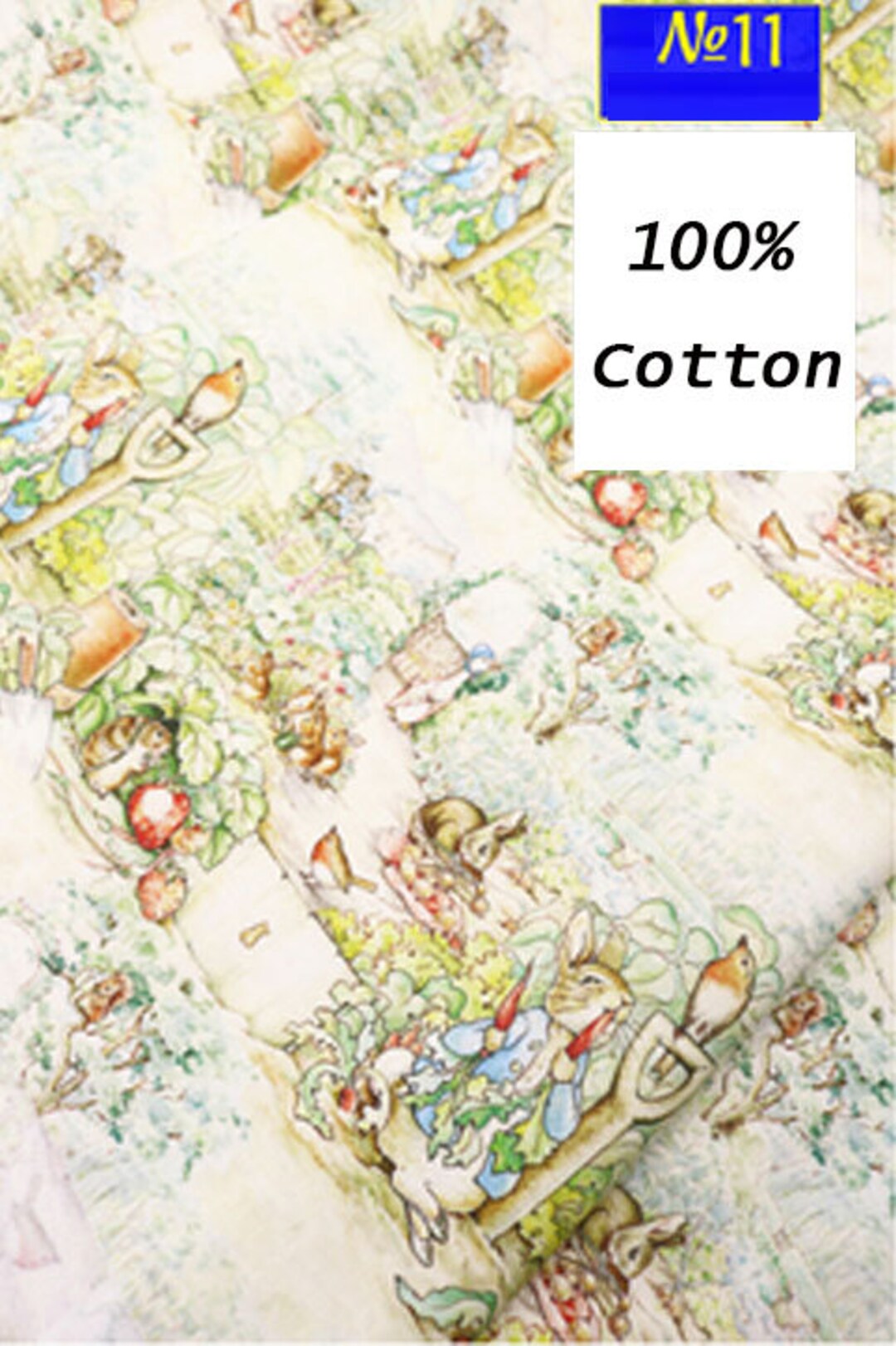 Peter Rabbit Fabric Beatrix Potter Fabric Cartoon Rabbit Fabric Cotton ...