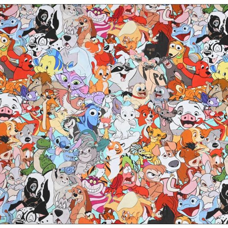 Satin Cartoon Fabric - Etsy UK
