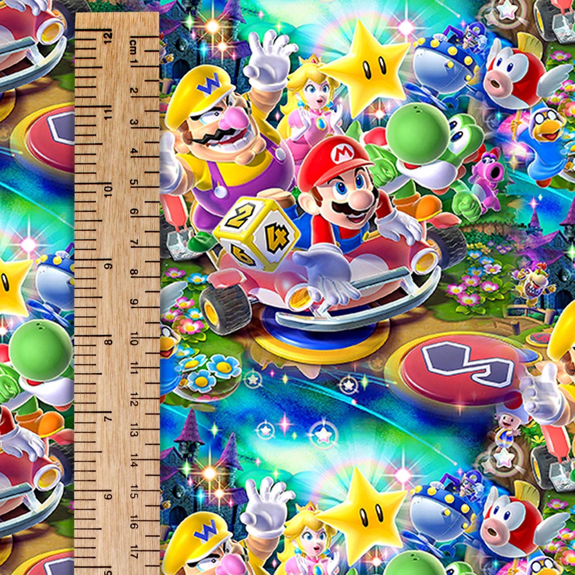 Super Mario Fabric Cartoon Mario Fabric Cotton Fabric by the Half Yard ...