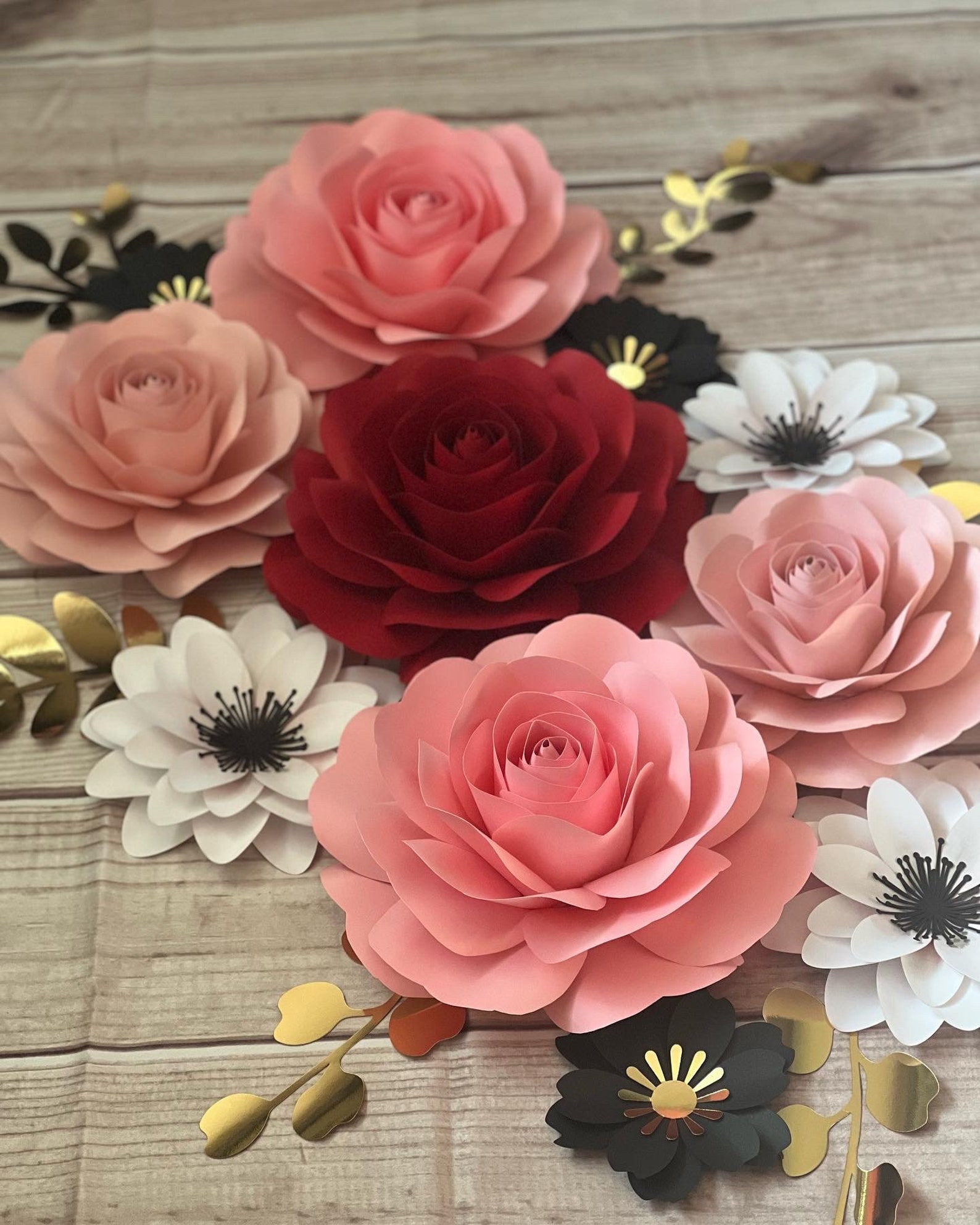 Nursery Paper Flower Wall Decor,nursery Paper Flowers, Wall Decor Paper ...