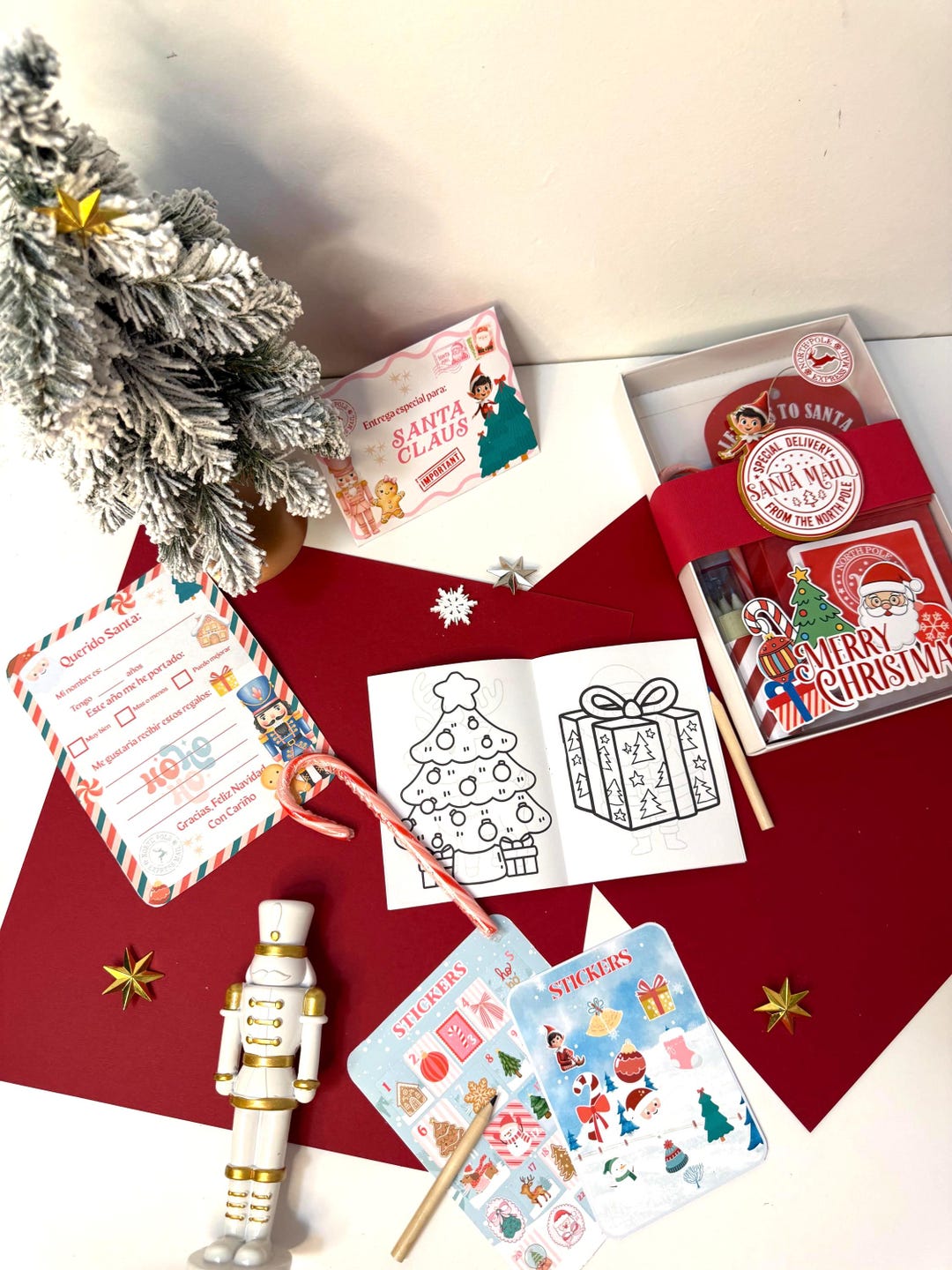 Santa Letter Kit • Christmas Activity Box • Santa Mailbox • Kids ...