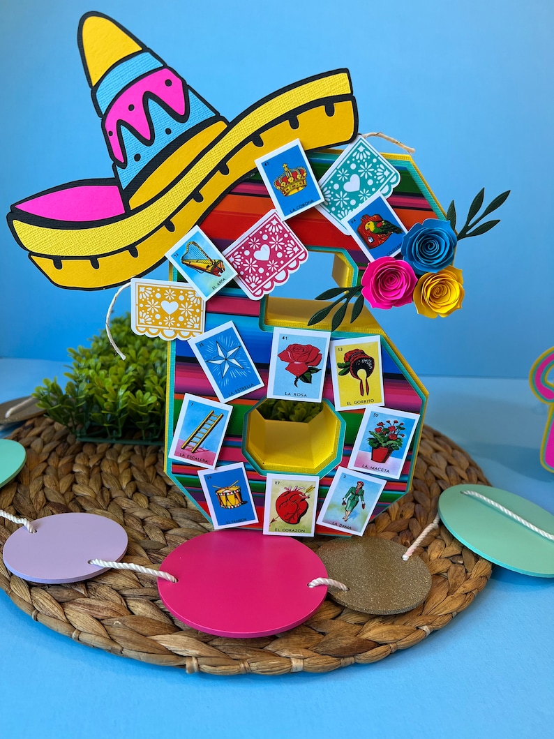 Lottery Party 3D Numbers, Mexican 3D Letters, Centerpices Fiesta ...