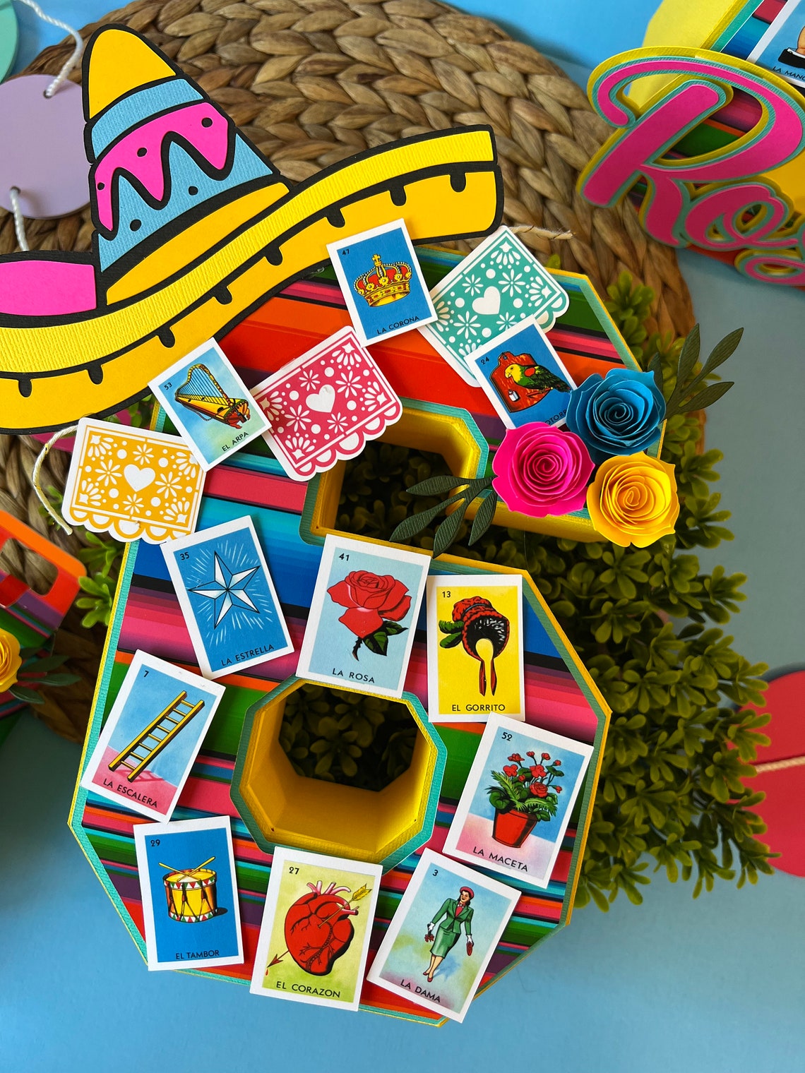 Lottery Party 3D Numbers, Mexican 3D Letters, Centerpices Fiesta ...