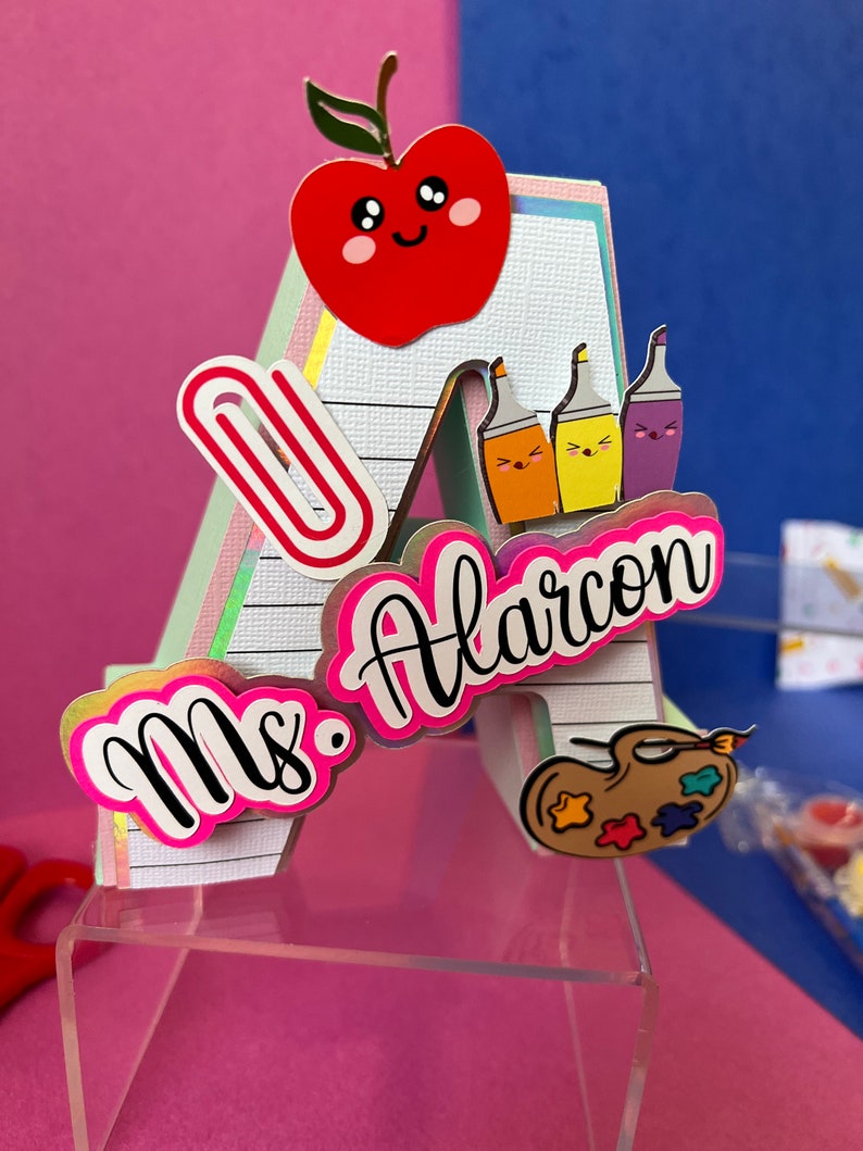 Teacher Gifts 3D Letter, Personalized Teacher Gifts, Teacher ...