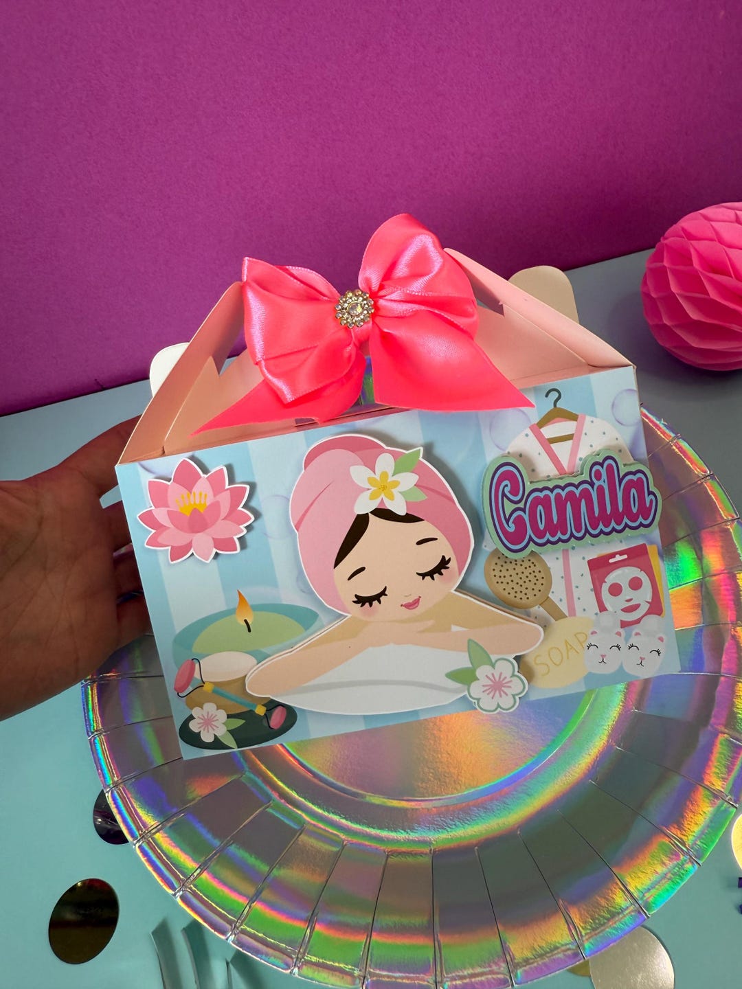 Spa Party Candy Boxes, Spa Goodie Bags, Spa Party Favors, Spa Birthday ...