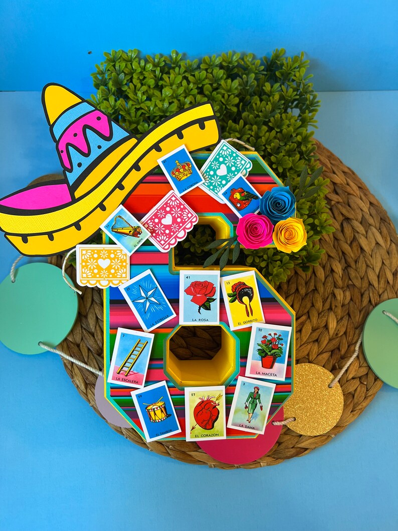 Lottery Party 3D Numbers, Mexican 3D Letters, Centerpices Fiesta ...