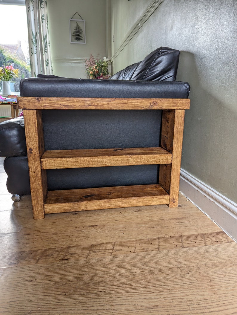 Rustic Sofa End Table Side Table 70cm Length Various Sizes - Etsy UK