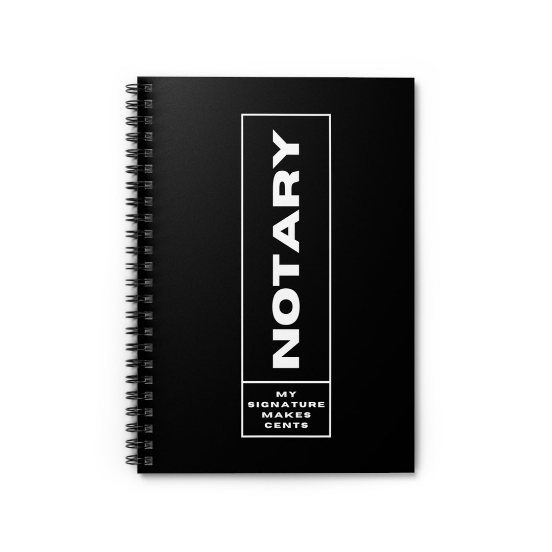 Notary Scrubs - Spiral Notebook - Ruled Line - Etsy