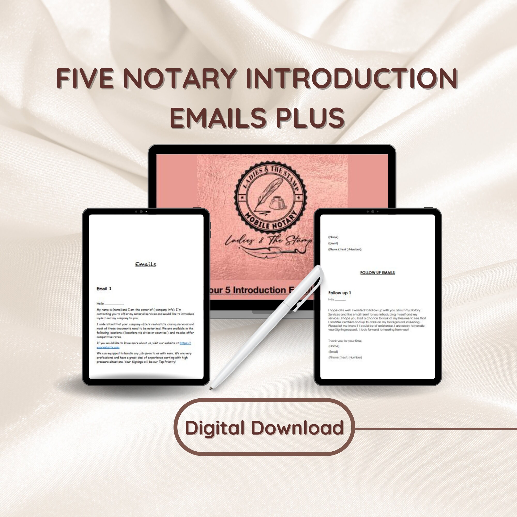 Five Notary Introduction Emails Plus - Etsy