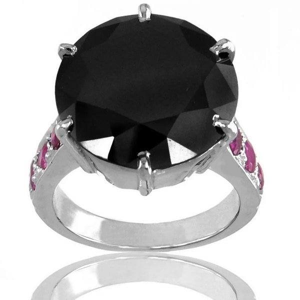 Huge & Rare 48 Ct Certified off White Diamond Solitaire Cocktail Ring ...