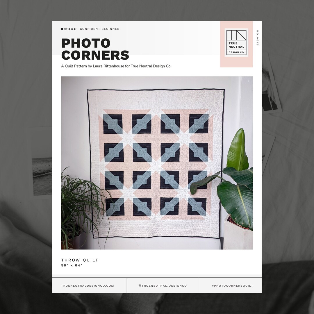 Photo Corners Quilt Pattern PDF Download - Etsy