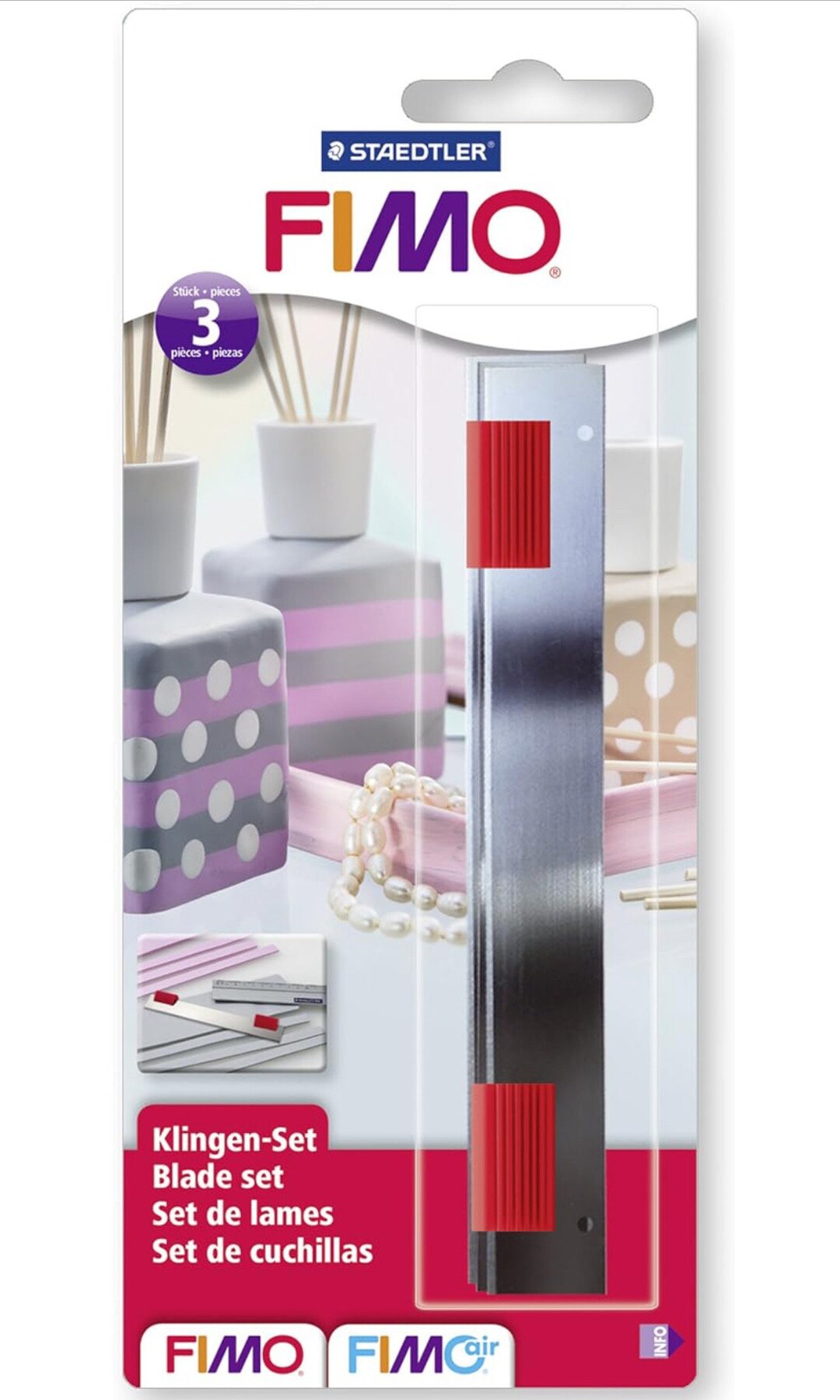 Fimo Clay Cuttings Blades Set of 3 Blades clay Tools - Etsy