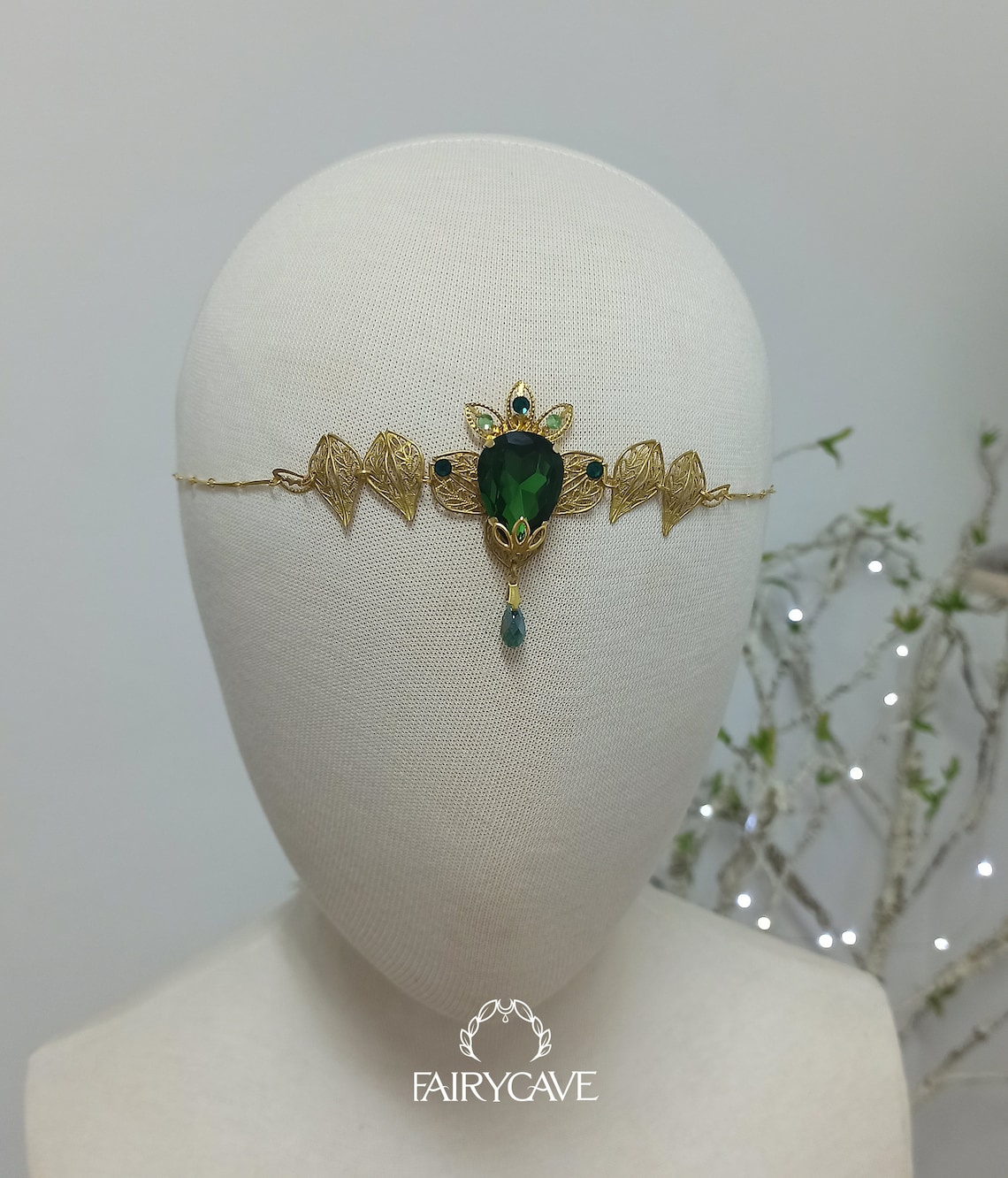 Princess Zelda Inspired Tiara Saria Tiara Emerald Tiara - Etsy