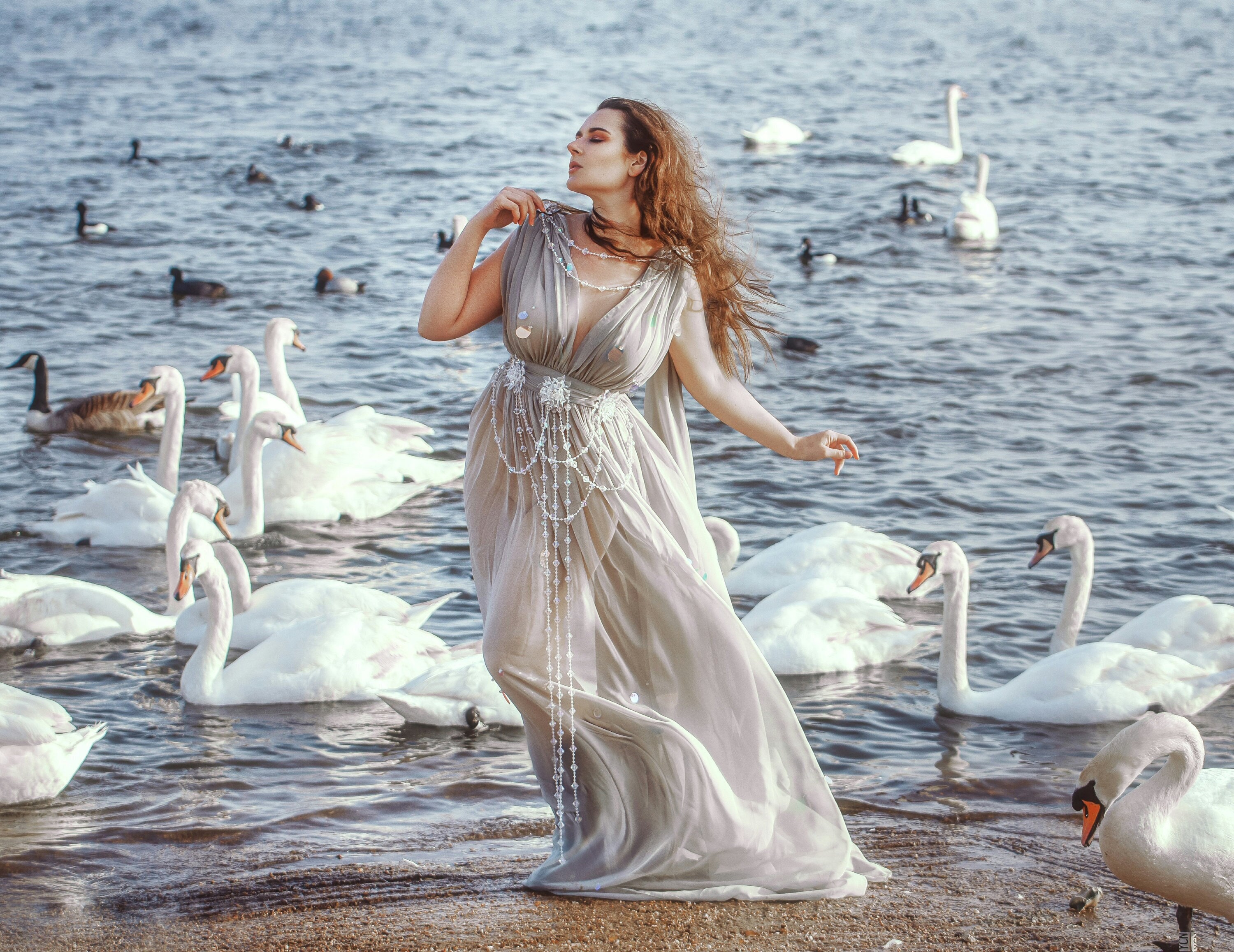 Undine Dress, Fantasy Wedding Dress, Greek Nymph Dress, Goddess Dress ...