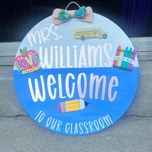 Personalized Classroom Sign - Etsy