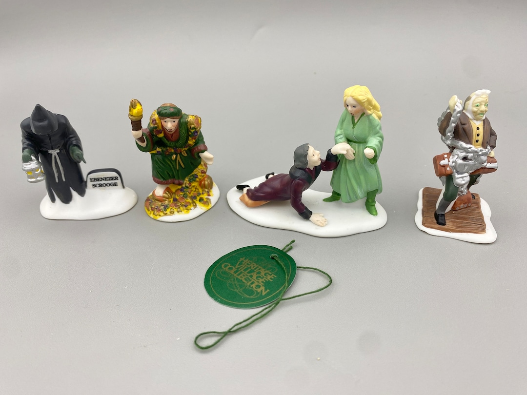 Department 56 Christmas Carol Spirits Set of 4 Porcelain Accessories ...