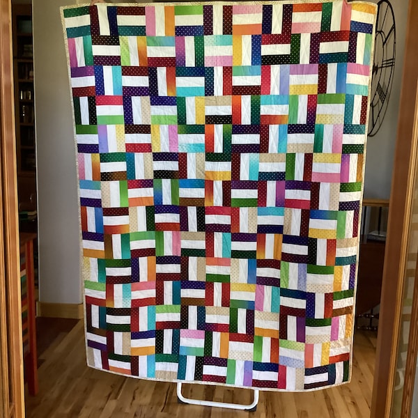 Rail Fence Quilt - Etsy