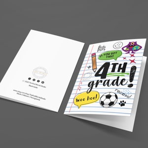 4th Grade Back-to-school Greeting Card | Celebrate the Start of the ...