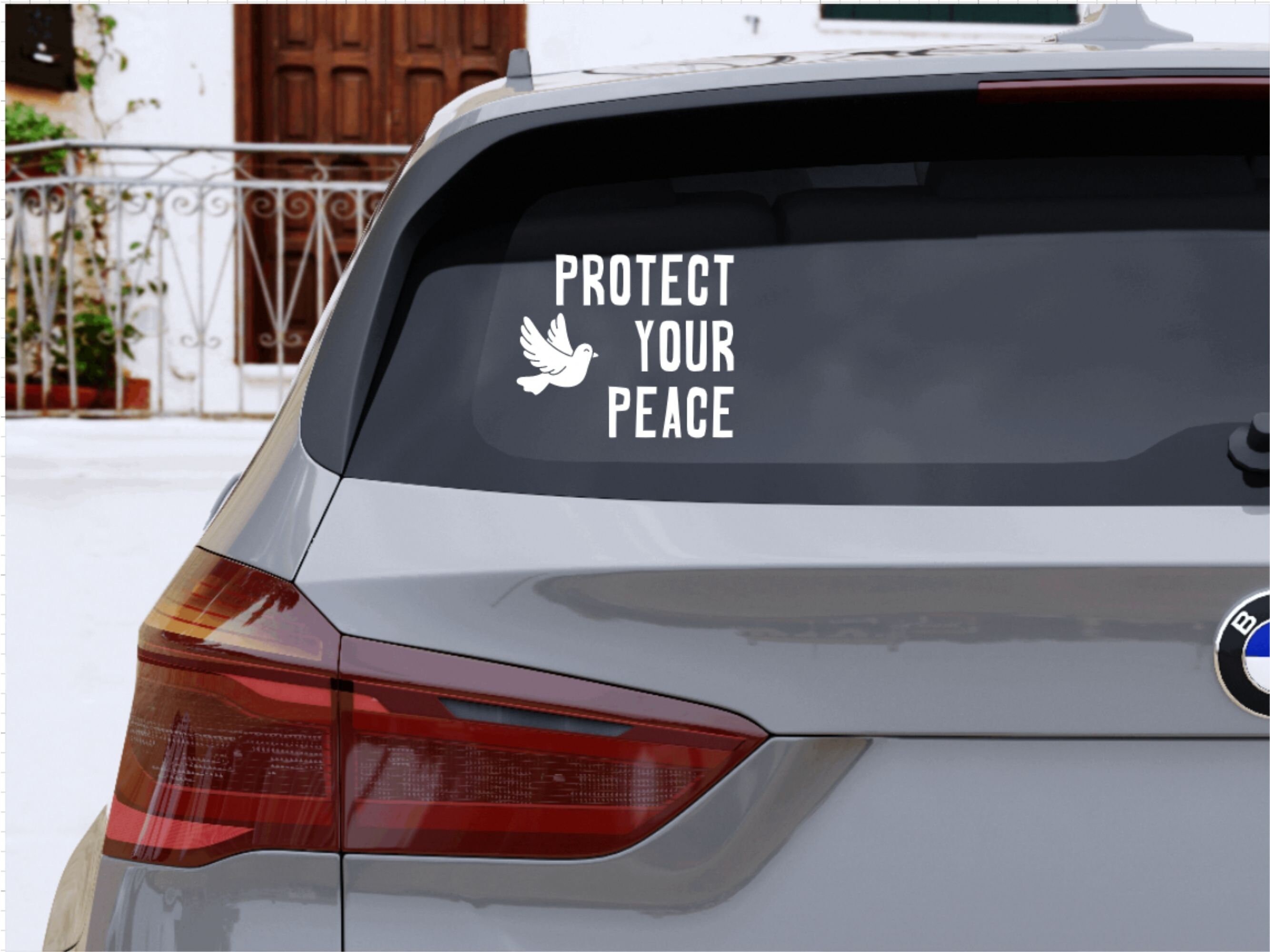 Protect Your Peace Car Decal Vinyl Decal Window Decal Waterproof Decal ...
