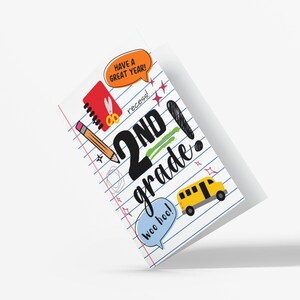 2nd Grade Back-to-school Greeting Card | Celebrate the Start of the ...