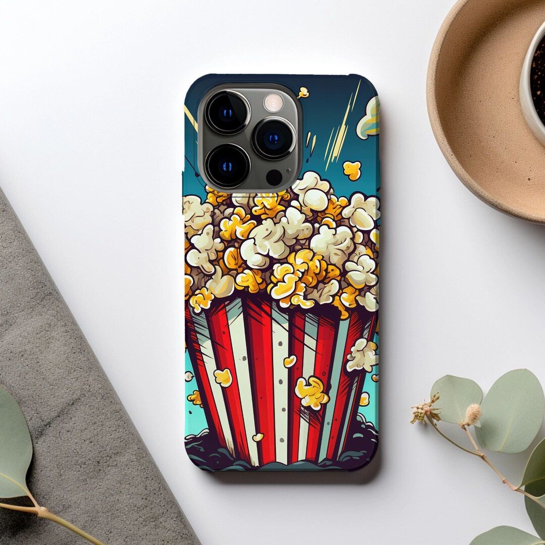 Popcorn Pop Art Phone Case With Magsafe for iPhone Models 13/14/15 ...
