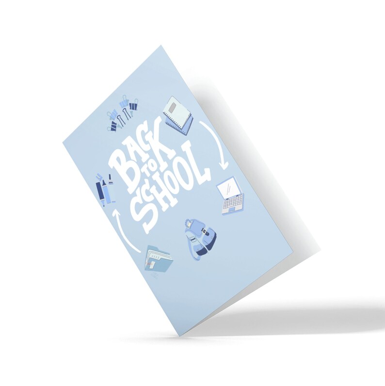 Back-to-school Greeting Card Card for Kids First Day of School Teacher ...