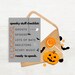 Funny Halloween Notecard: Spooky Checklist Design (4.25 X 5.5) - Etsy