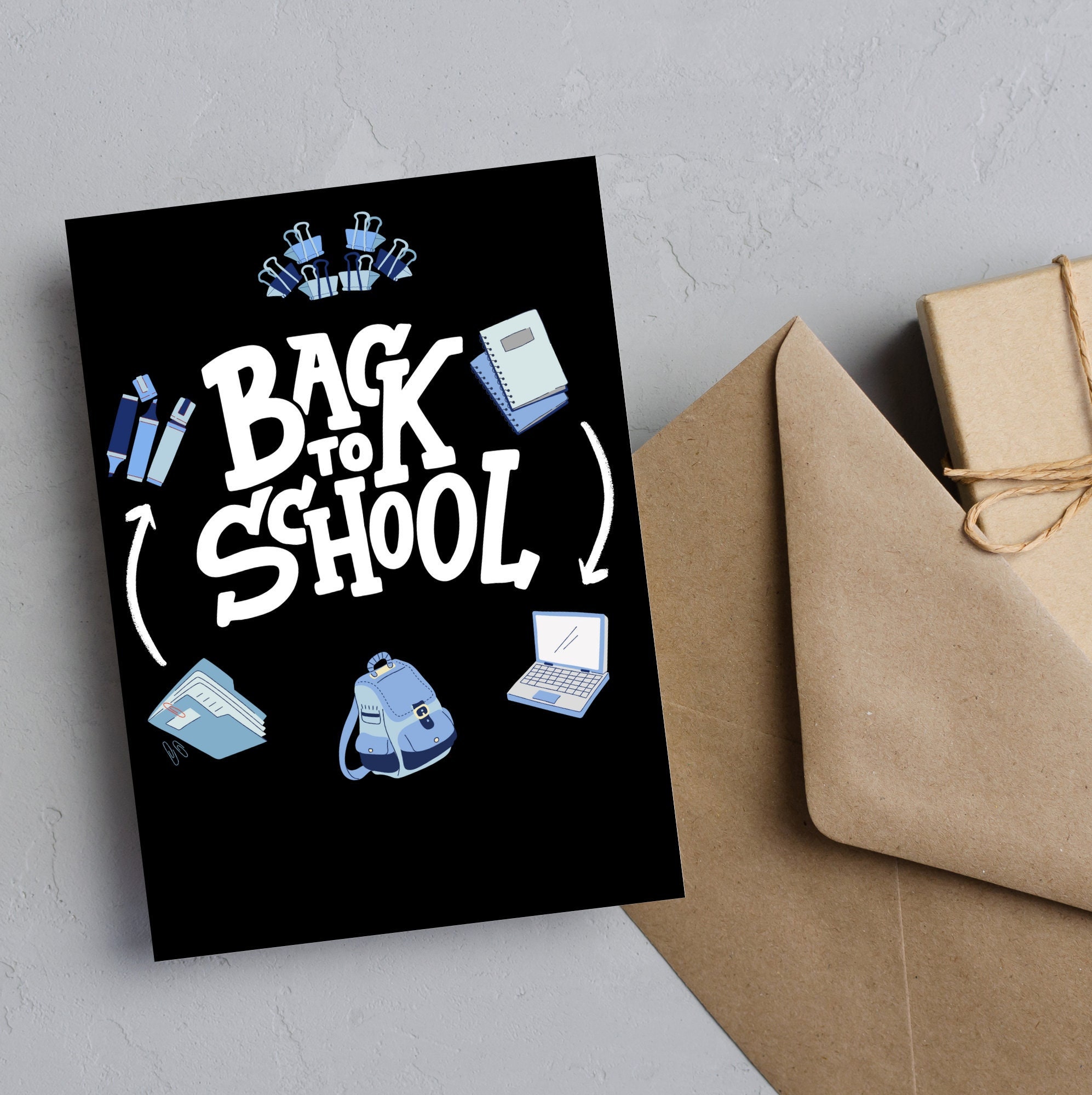 Back-to-school Greeting Card Card for Kids First Day of School Teacher ...