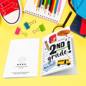 2nd Grade Back-to-school Greeting Card | Celebrate the Start of the ...