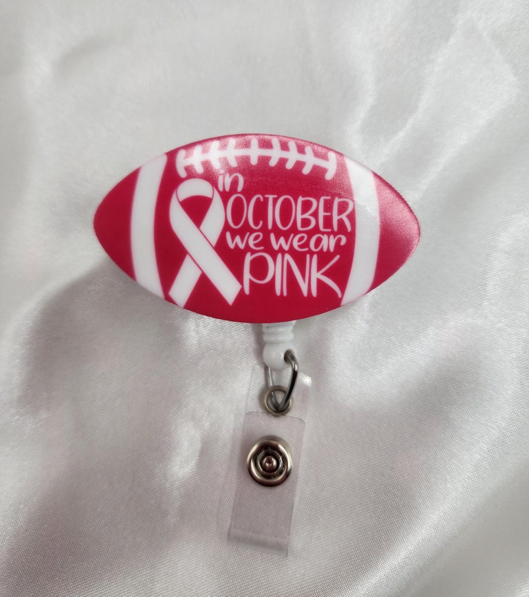 Breast Cancer Awareness Badge-in October We Wear Pink Badge-medical ...