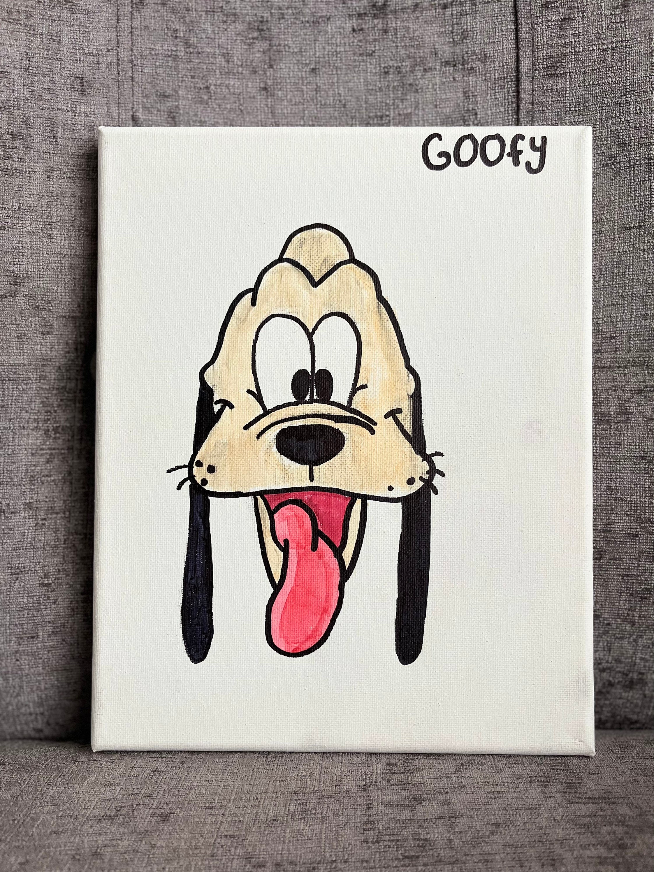 Disney Goofy Painting - Etsy