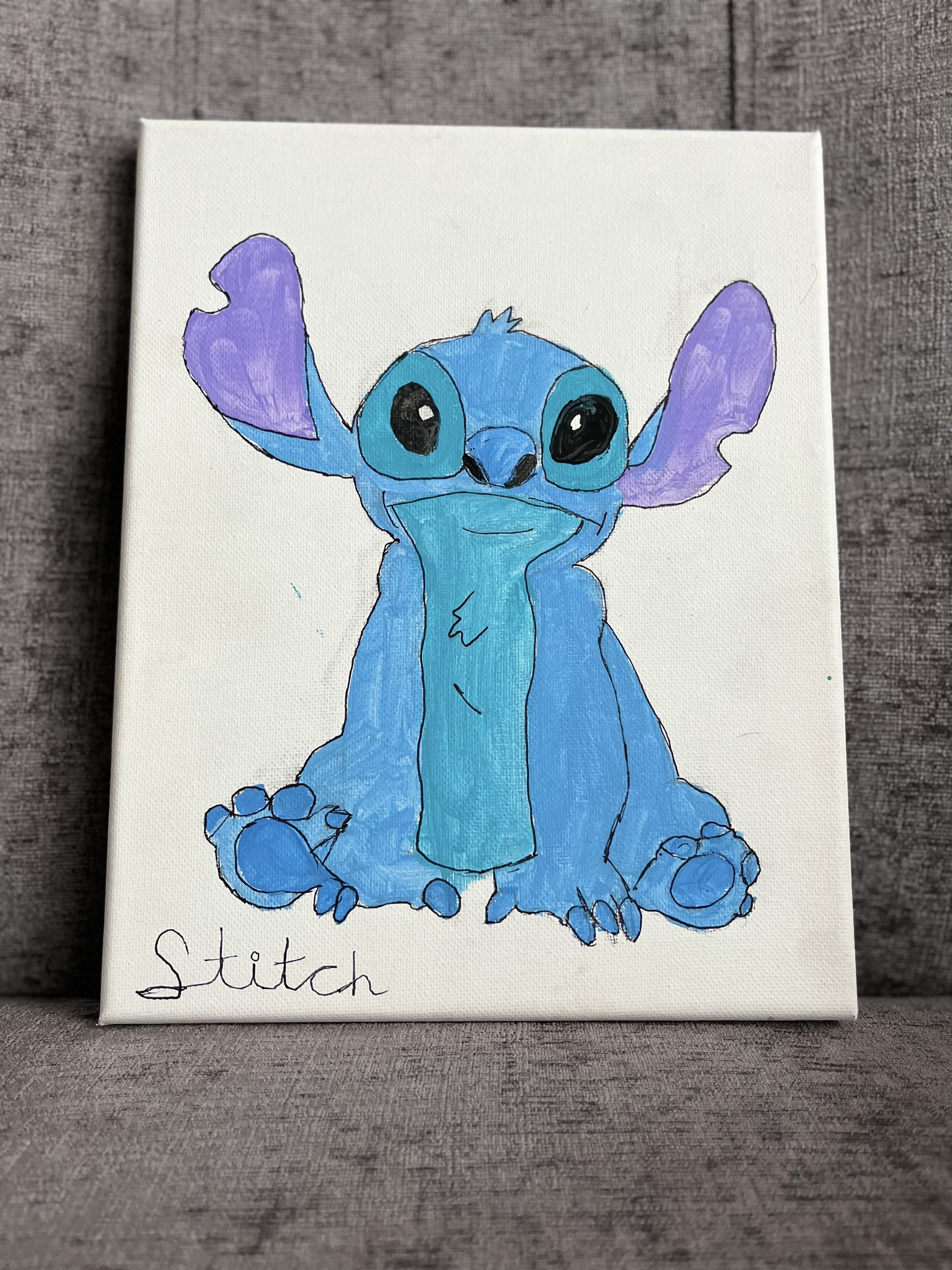 Disney Stitch Painting - Etsy