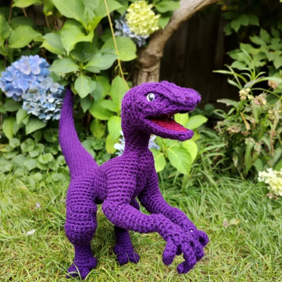 Velociraptor Crochet Dinosaur - Etsy