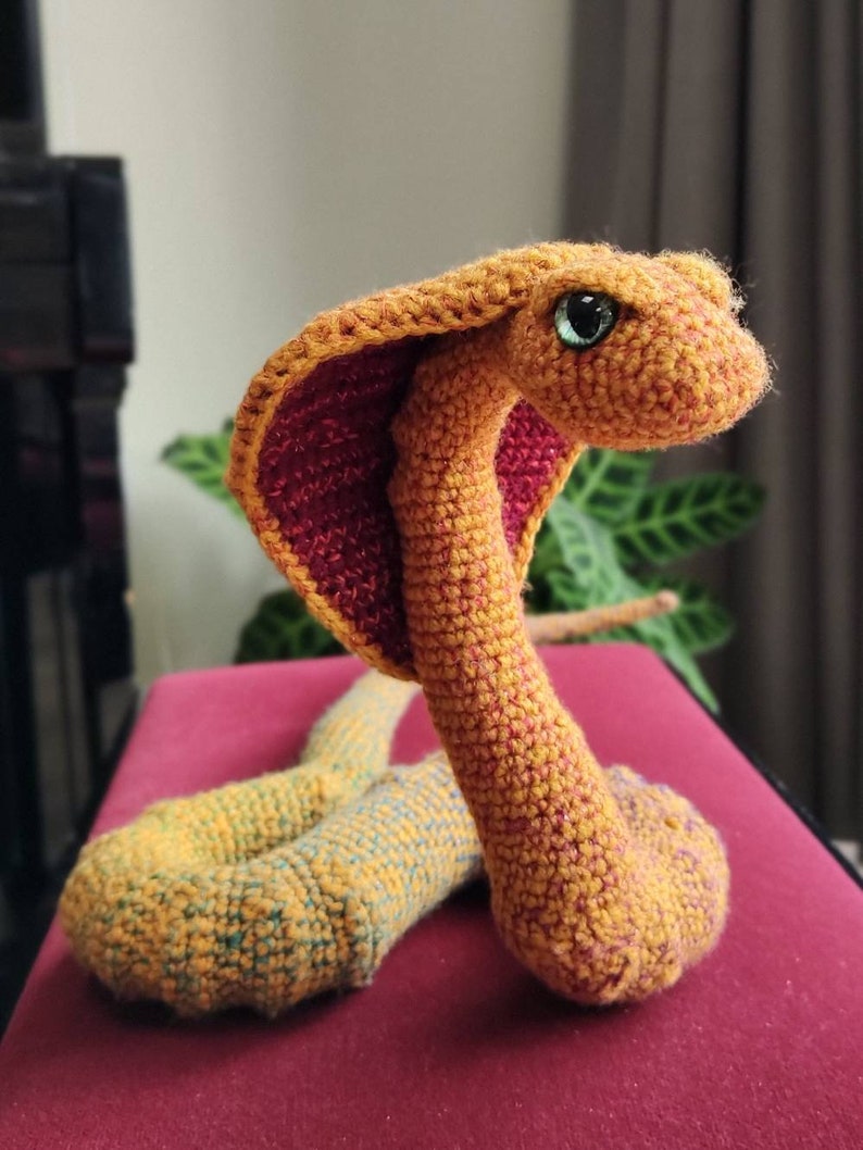 Hooded Boop Snoot Snake Crochet Crochet Cobra - Etsy