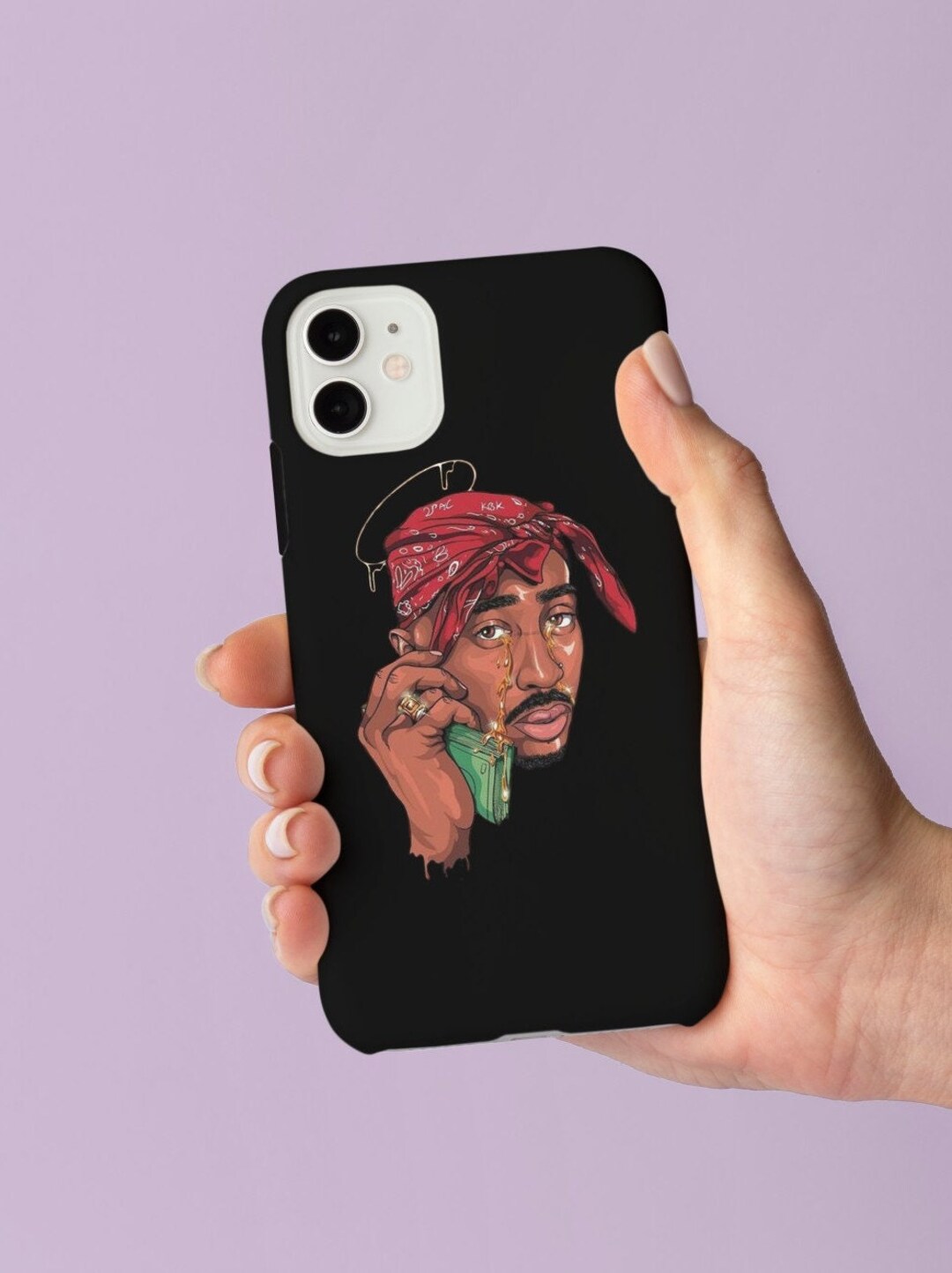 2pac Phone Case Rapper Hip Hop Case Tupac Shakur Case iPhone 7 8 X 11 ...