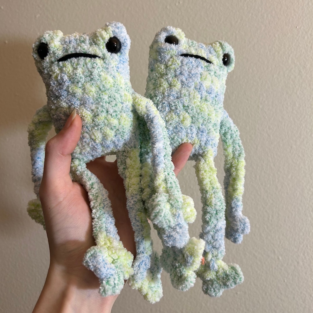 Crochet Leggy Frog Plushie, Amigurumi Frog Plush, Crochet Animal, Silly ...