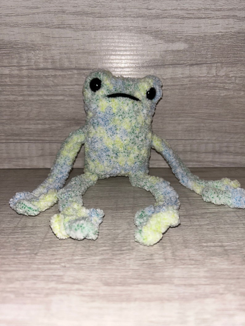 Crochet Leggy Frog Plushie, Amigurumi Frog Plush, Crochet Animal, Silly ...