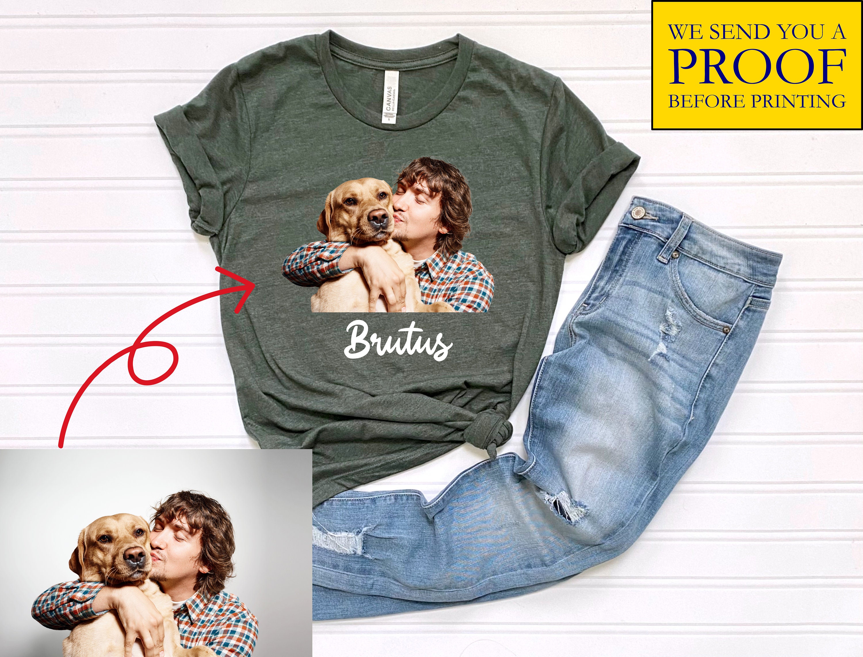 Custom Photo Shirt, Custom Shirt With Photo, Photo Shirt, Family Photo ...