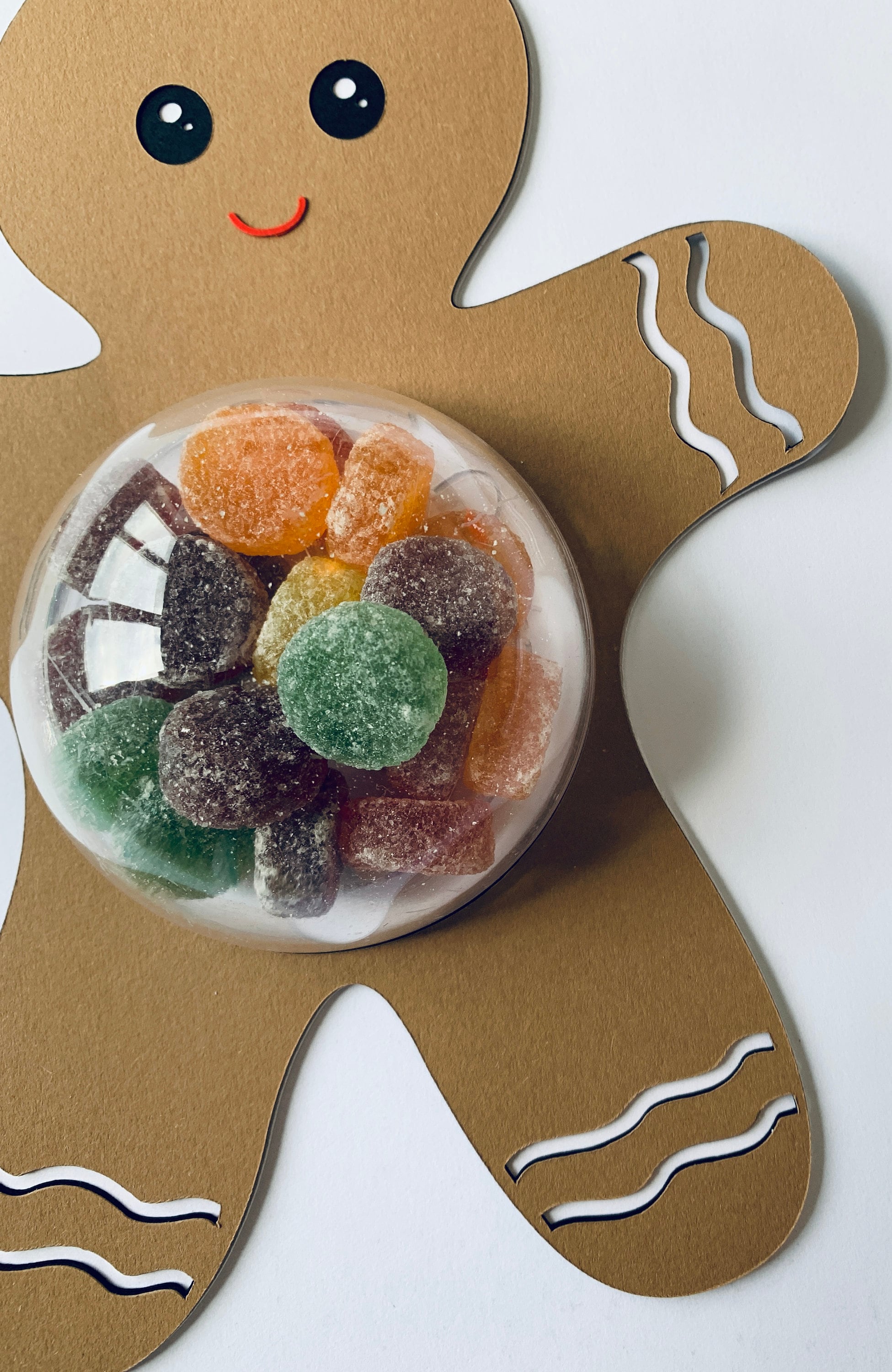 Gingerbread Man Candy Dome SVG Cut Files, Candy Ornaments, Gift SVG ...