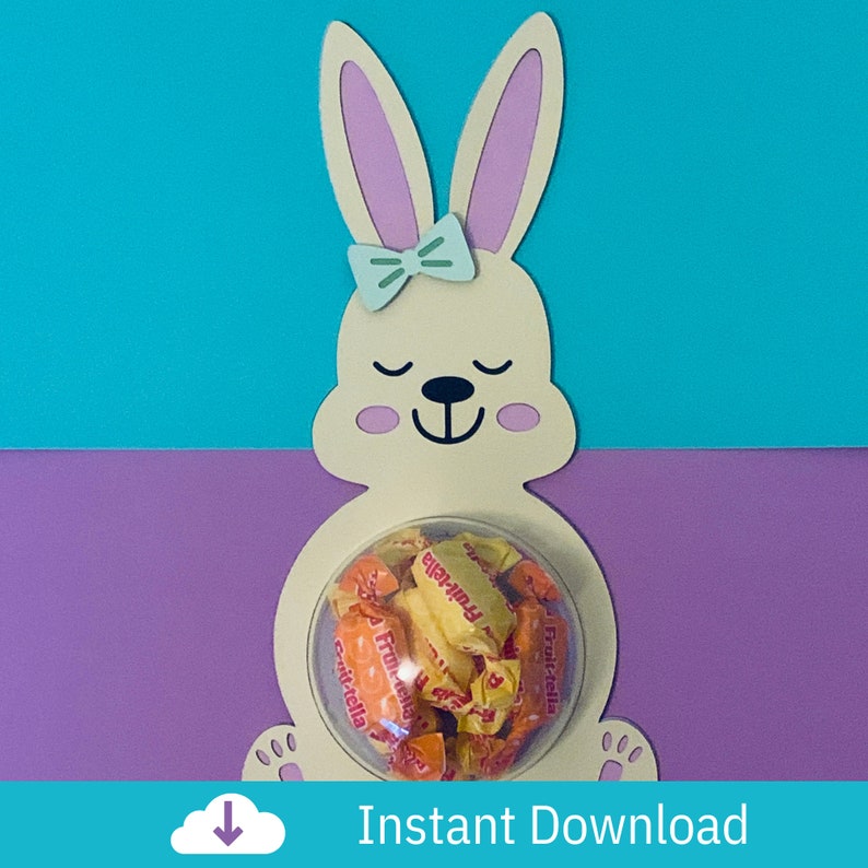 Easter Bunny Candy Holders SVG Cut Files, Candy Ornaments, Easter SVG ...