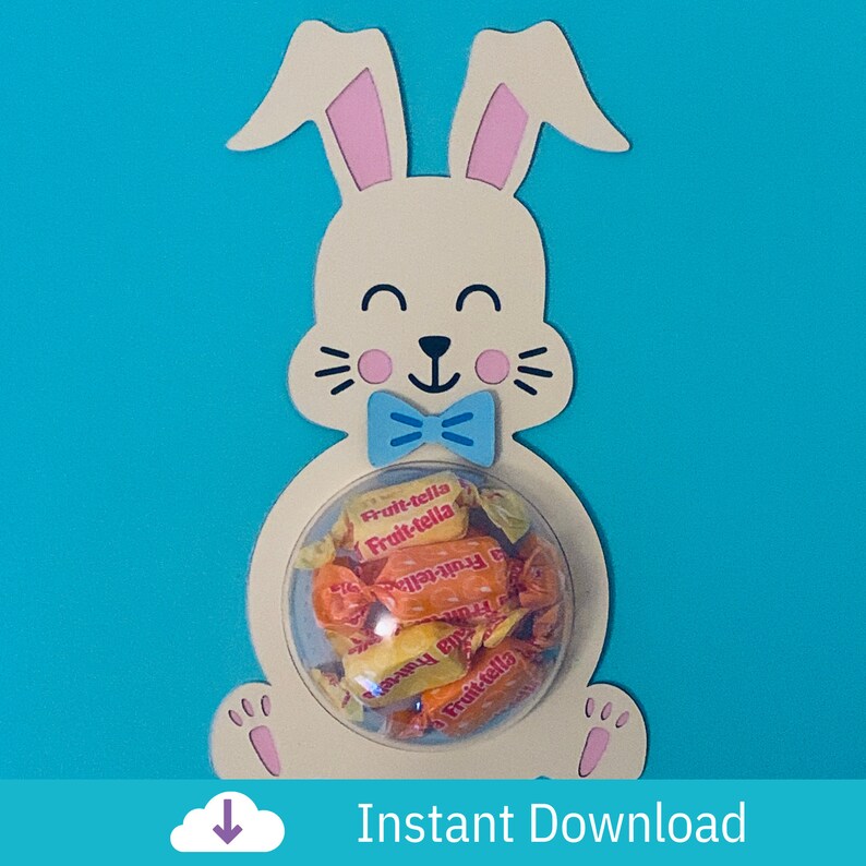 Easter Bunny Candy Holders SVG Cut Files, Candy Ornaments, Easter SVG ...