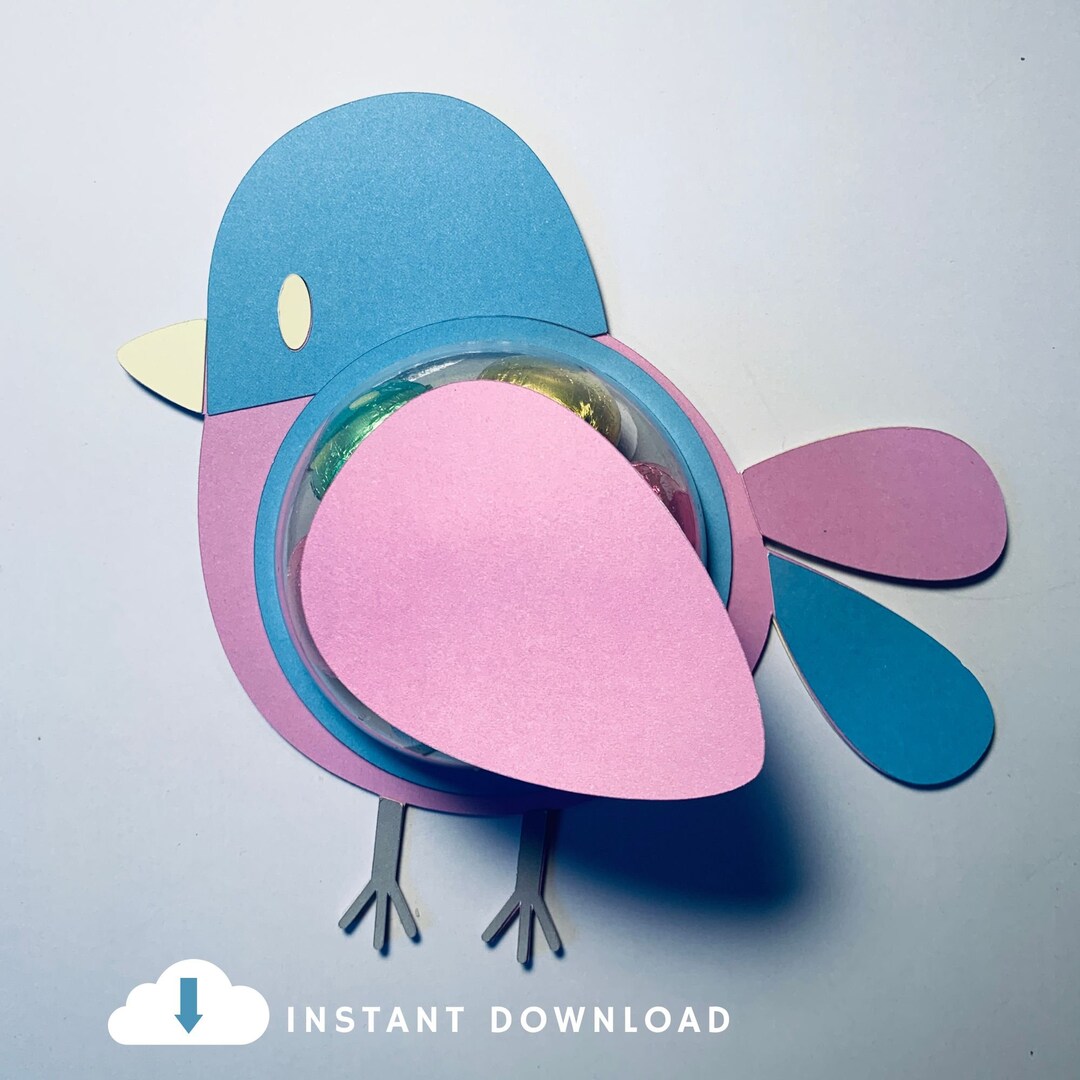 Little Bird Candy Dome, SVG Cut Files, Candy Ornament, Bird, Bird SVG ...