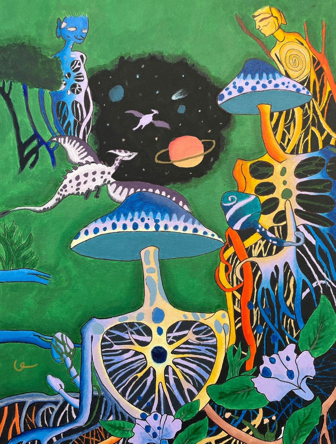 Trippy Painting Print//trippy//fine Art Print - Etsy
