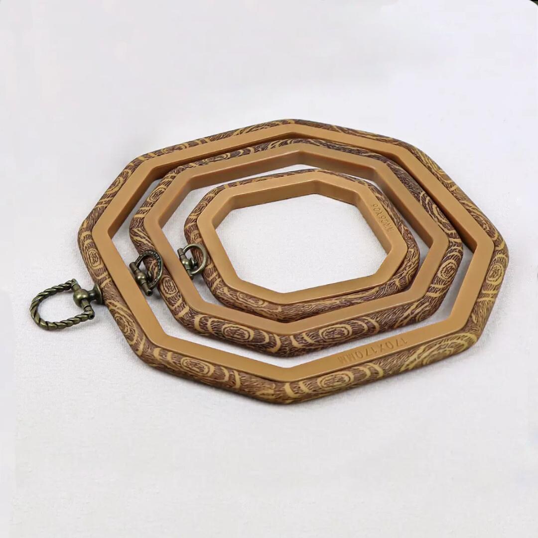 Octagon Embroidery Hoops | Plastic Hoop for Embroidery Cross Stitch ...