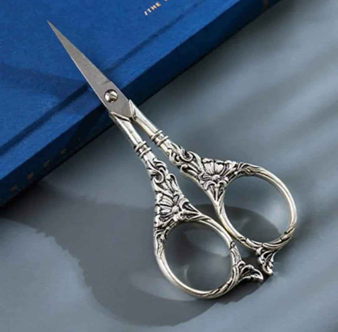 Floral Embroidery Thread Scissors for Crafting Vintage - Etsy