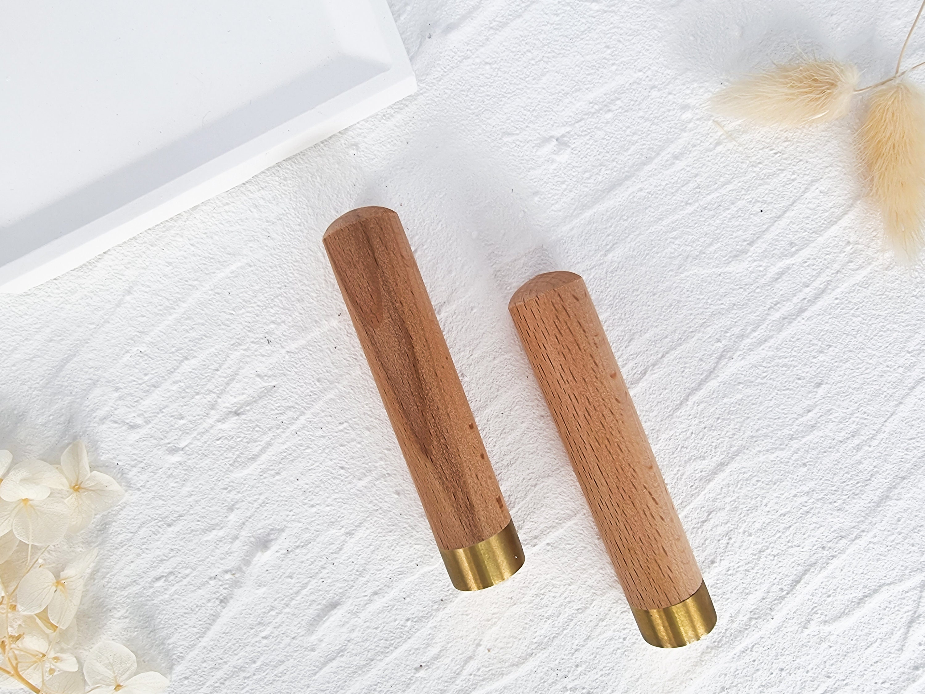 Solid Wood Needle Case Needle Storage | Wooden Tube Container for ...