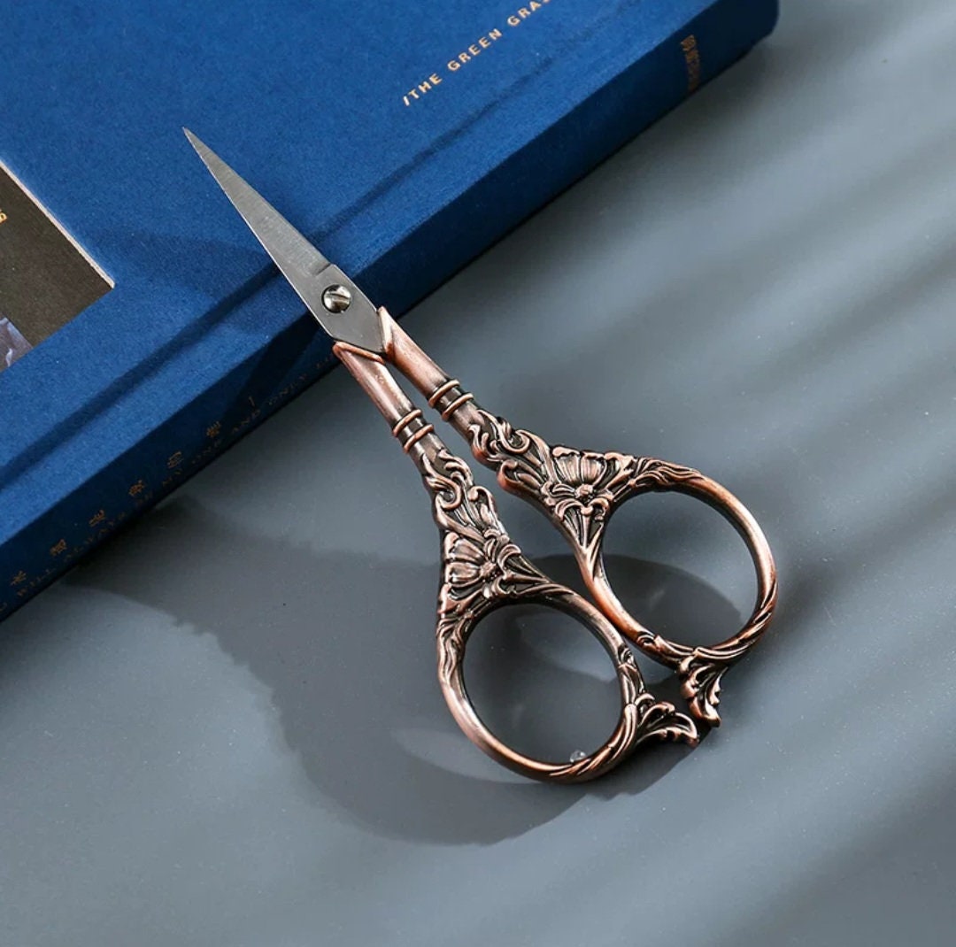 Floral Embroidery Thread Scissors for Crafting Vintage - Etsy
