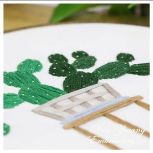 Plants Embroidery Kit for Beginner | Modern Embroidery Kit for Gift ...