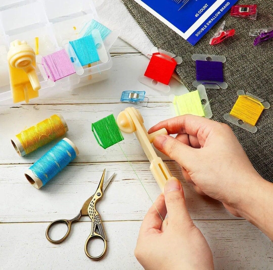 Bobbin Floss Winder With 10pcs Floss Bobbins for Embroidery Thread ...